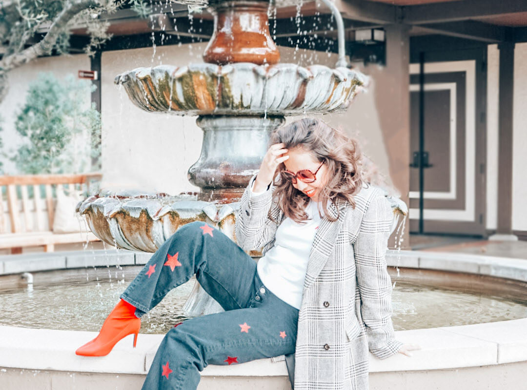 Style Tips: Pattern Mixing Plaid and Stars - INSPIRE MY FANCY